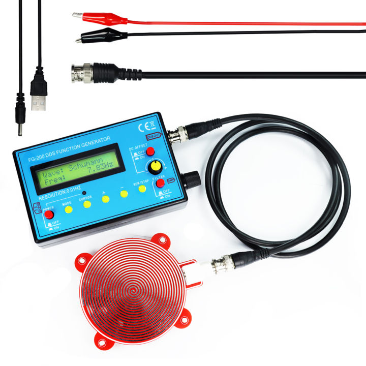 FG-200 DDS Function Signal Generator Frequency Counter 0.01Hz - 500KHz ... FG-200 DDS Function Signal Generator Frequency Counter 0.01Hz - 500KHz ...