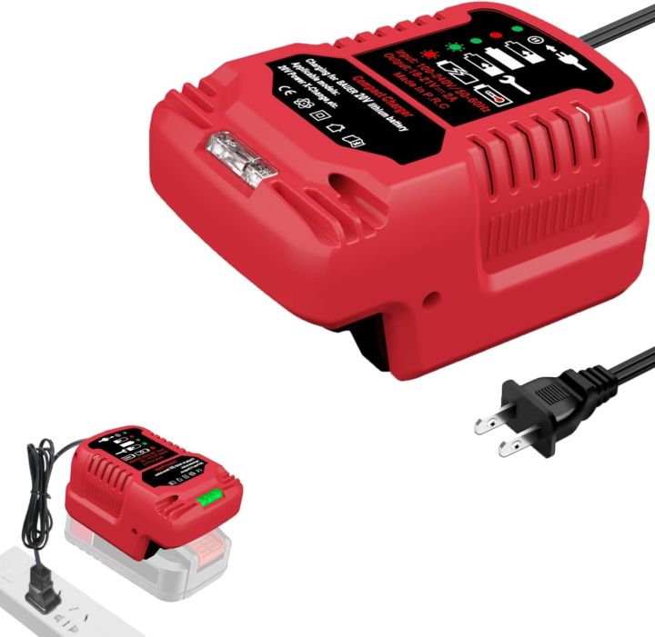 Compact Cordless Power Tool Battery Chargers (110V Input for Bauer 20V ...