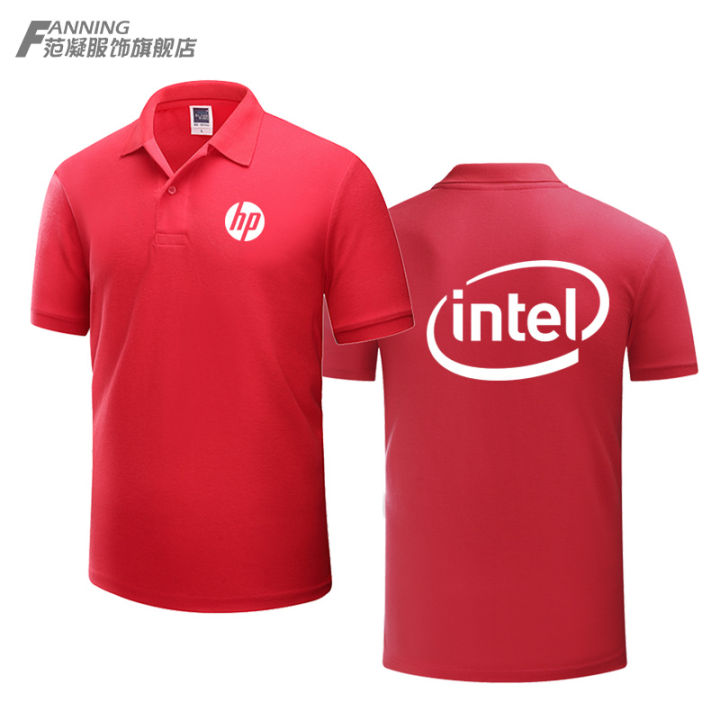 HP HP work clothes T-shirt custom logo HP computer store work clothes ...