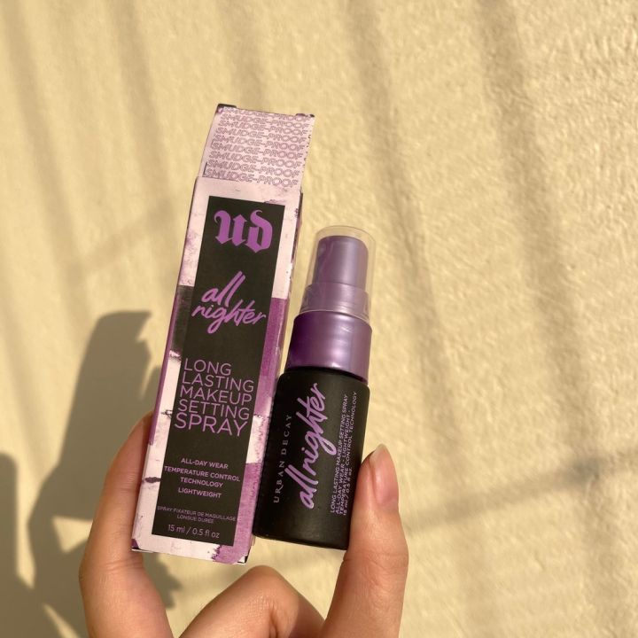Xịt khóa nền Urban Decay All Nighter Makeup Setting Spray mini 15ml ...
