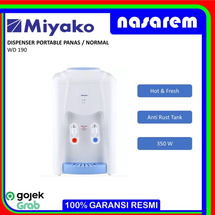 DISPENSER PORTABLE PANAS NORMAL MIYAKO WD190PH | Lazada Indonesia