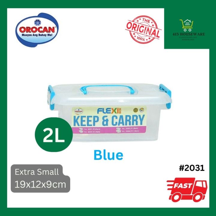 Orocan 2L Flexibox Keep and Carry 2 liters Storage Box Utility Box Tool ...