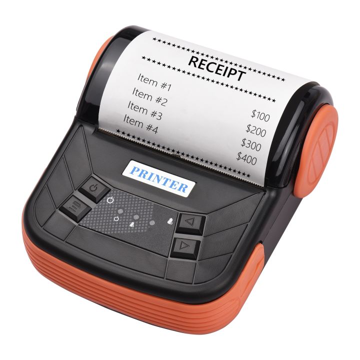 Portable 80mm 3inch Receipt Printer Wireless BT Thermal Receipt Printer ...