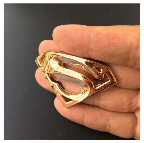 HC Superman car sticker 3D metal car logo T-36 | Lazada