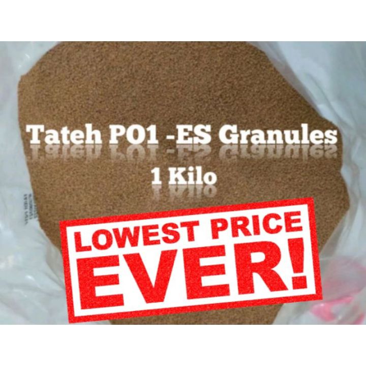 PO1-ES Tateh Fish Food Sinking PelletsGranules (1kilo, 500grams ...