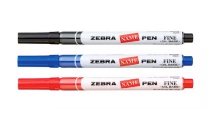 Zebra Fine Marker NAME PEN 1.2mm Permanent Oil-based | Lazada Singapore