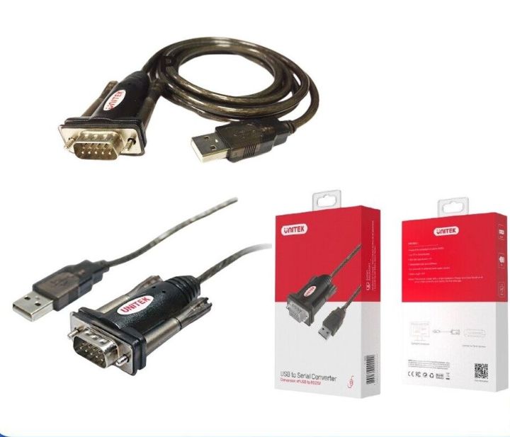 UNITEK New Y-105 1.5 M USB to RS232 Serial Port | Lazada.co.th