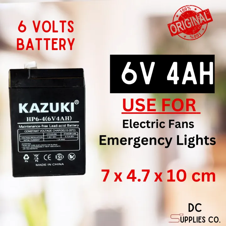 Rechargeable Battery 6V4Ah 6 Volts Battery for Digital Weighing Scale ...