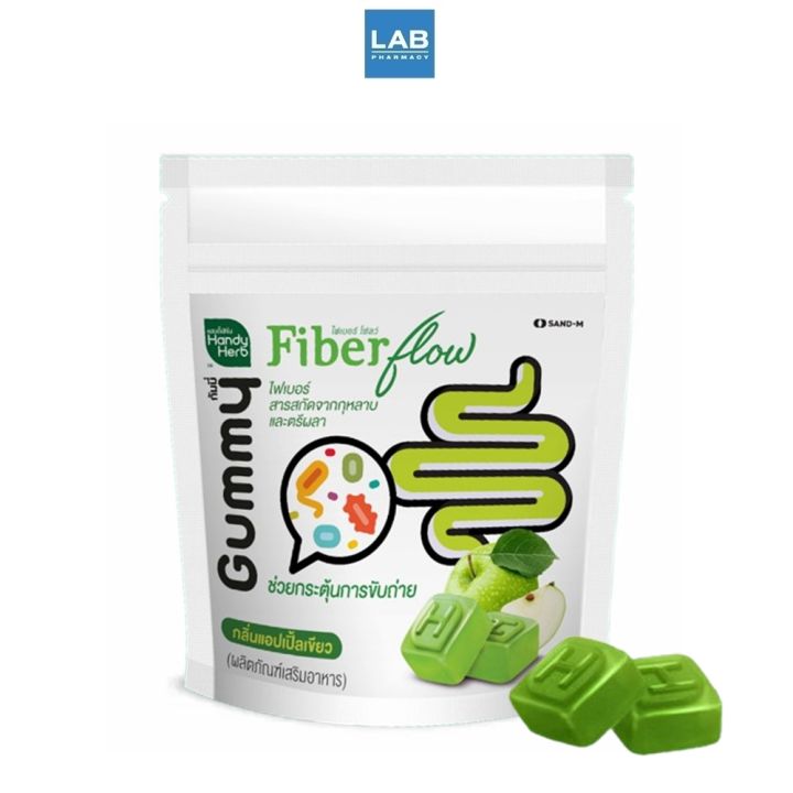 HandyHerb Fiber flow Gummy 4pcs./pack - แฮนดี้เฮิร์บ ไฟเบอร์โฟลว์ ไฟ ...