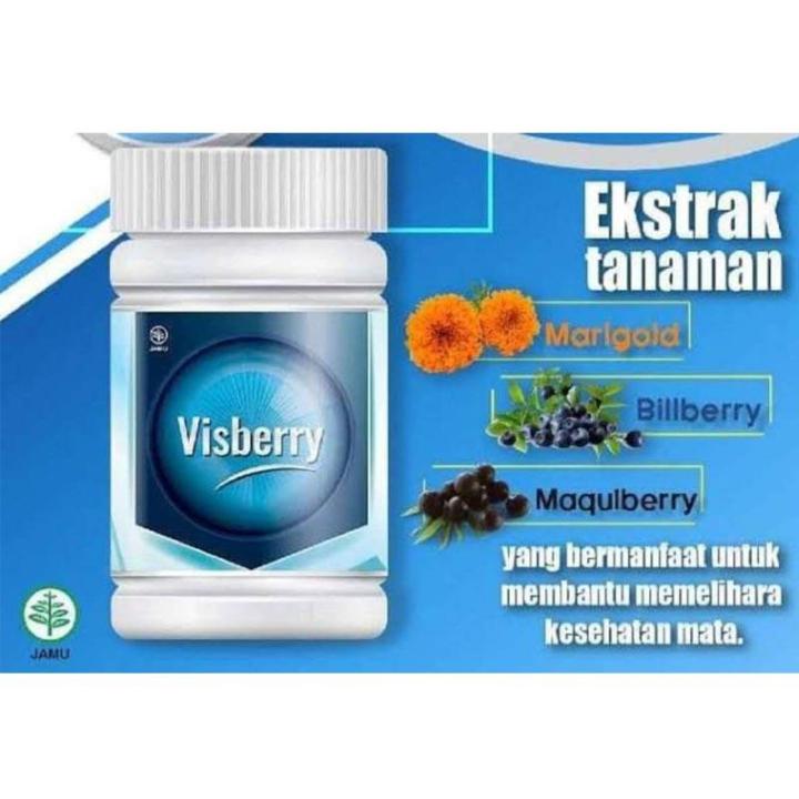 Visberry HWI (30 kapsul) Kapsul Herbal yang menjaga kesehatan mata dari ...