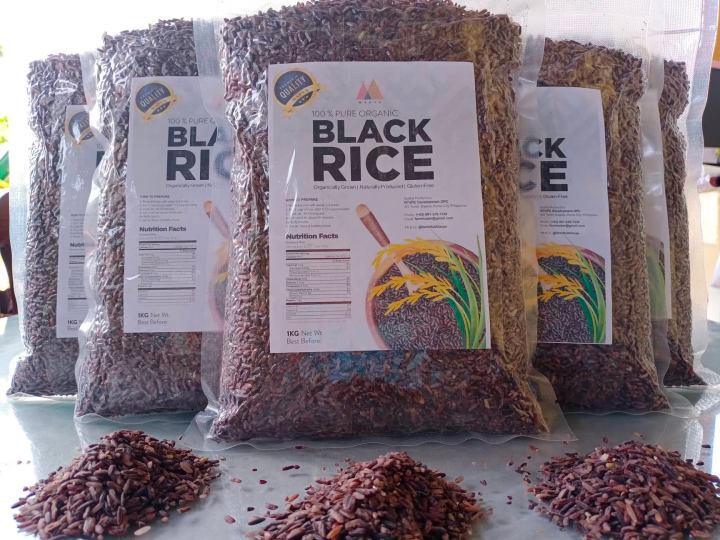 Naturally Grown Fiber-Rich Organic 1KG Black Rice | Purple Rice ...