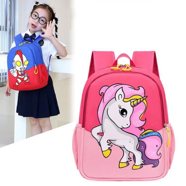 Kids Cartoon Backpack Primary Girls Cartoon Kitty School Bags ...