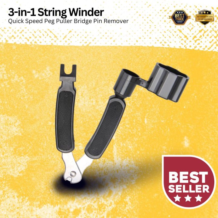 Multifunctional 3 in 1 String Winder (string cutter. pin removal ...