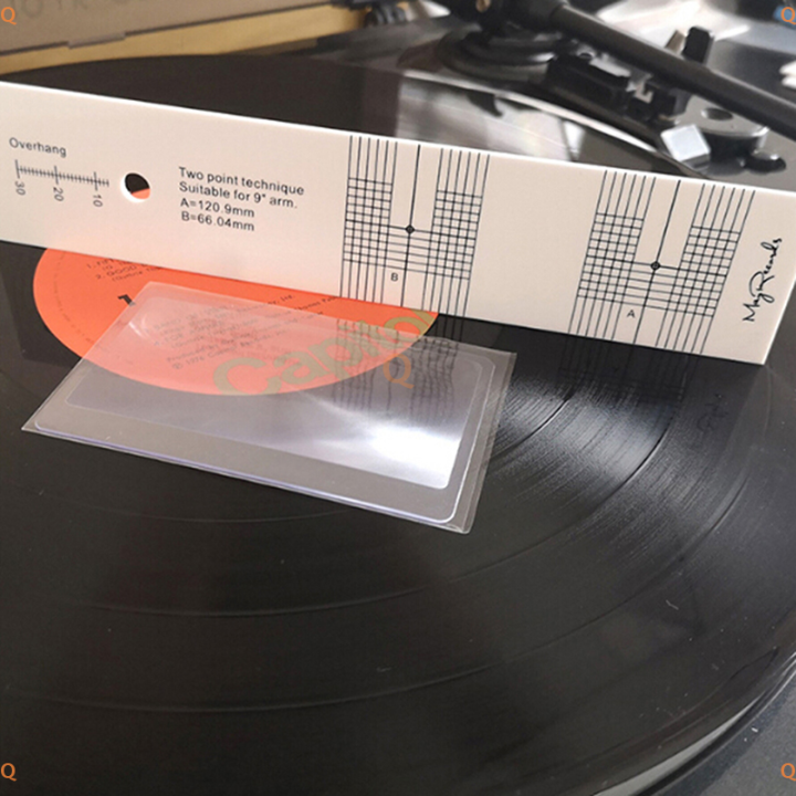 QR Turntable Phono Cartridge Stylus Alignment Protractor Tool ...