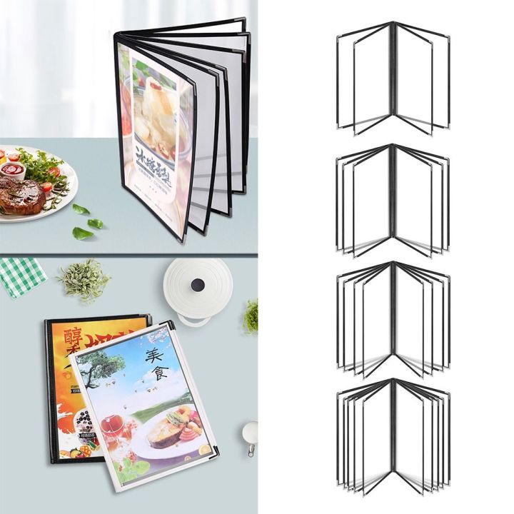 KENJE Transparent Foldable Menu Cover A4 For A4 Size Book Style Multi ...
