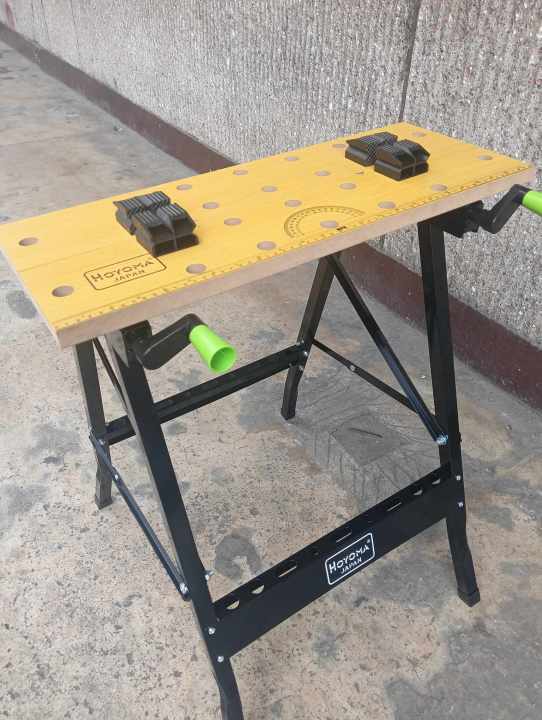 HOYOMA JAPAN FOLDING CLAMPING WORK BENCH WITH MOVABLE PEGS WB-002 ...