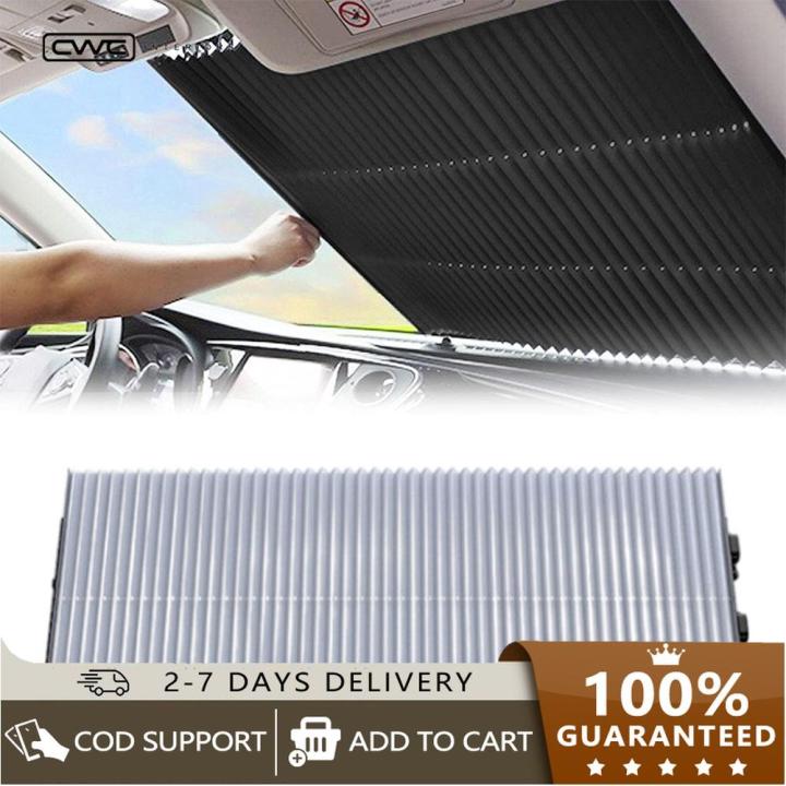 Car Retractable Windshield Anti-UV Car Window Shade Car Front Sun Block ...