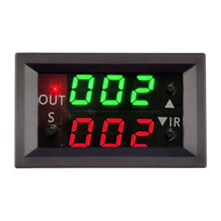 DC 12V Dual Display Time Relay Module 20A Time Delay Relay Mini LED ...