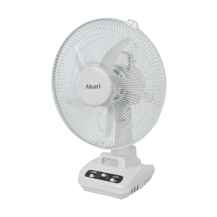 AKARI Original 12-inch Rechargeable Oscillating Fan Electric Fan with ...