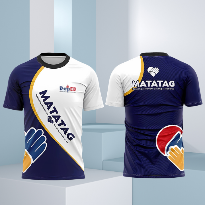 Matatag T Shirt For Men Deped Badge Wear Teacher Day Uniform Full ...