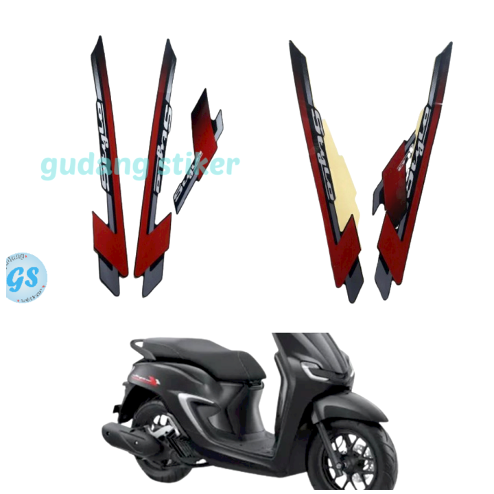 STRIPING STRIPPING STIKER LIS MOTOR HONDA STYLO 160 TAHUN 2024 CBS FULL ...