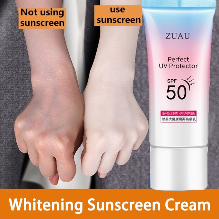 ZUAU SPF50+ sunscreen for face sun screen whitening lotion UV ...