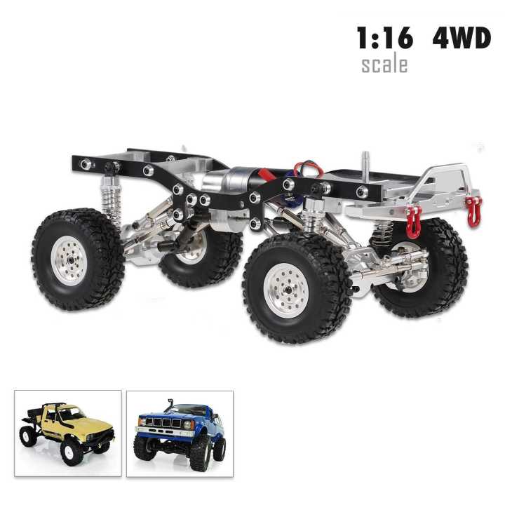 for WPL 1/16 C24 C14 Metal Chassis with Tire 7.2in Wheelbase Frame ...