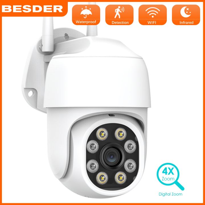 BESDER Outdoor 1080P PTZ WiFi IP Camera 5X Digital Zoom Auto Tracking ...