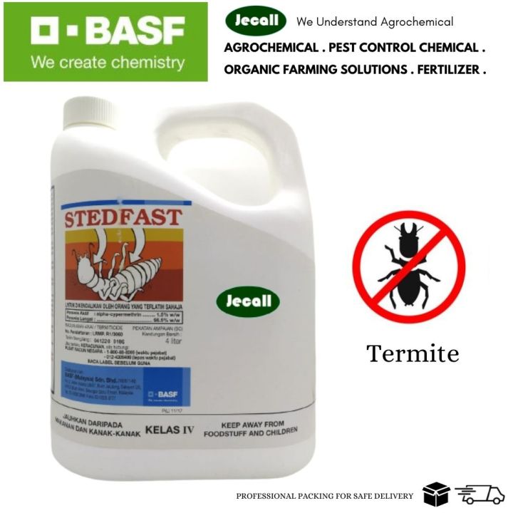 BASF Stedfast® 4 Liter / Alpha-Cypermethrin 1.5% / Odourless Termite Solution / Anai-anai / 100% ...