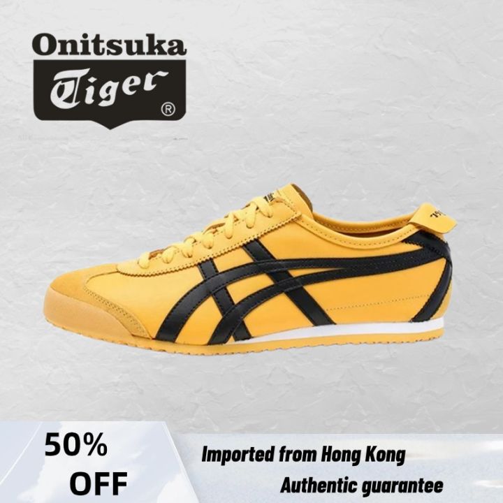 【100% Original 】Onitsuka Tiger MEXICO 66 Yellow/Black 1183C102-751 Low ...