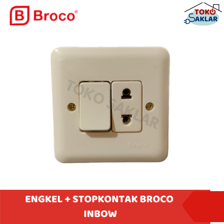 Saklar Engkel + Stopkontak Broco Inbow | Lazada Indonesia