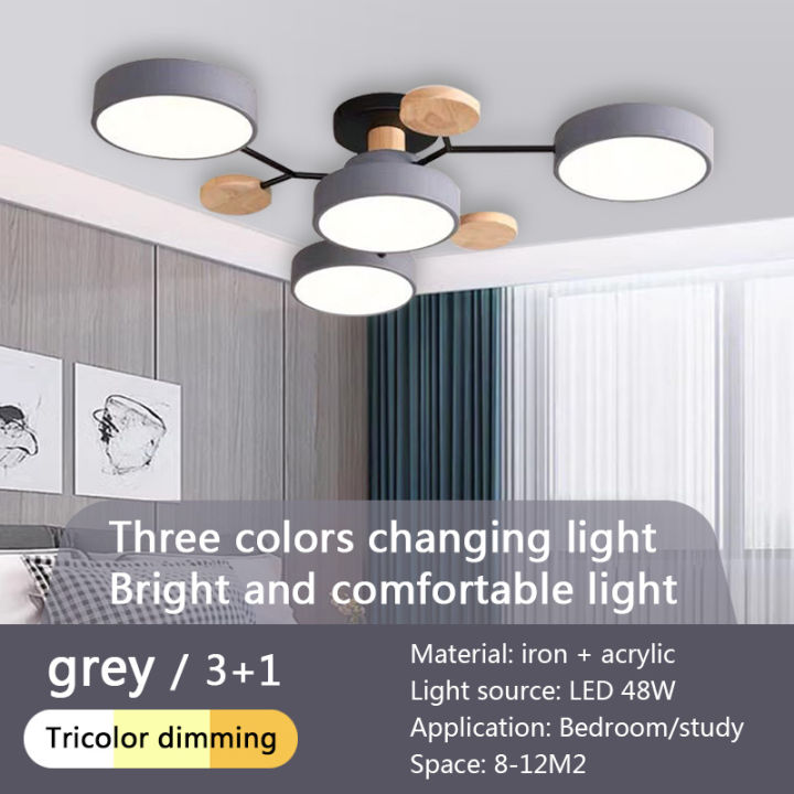Nordic Ceiling Light 3 Colors Chandelier LED Ceiling Lamp Pendant ...