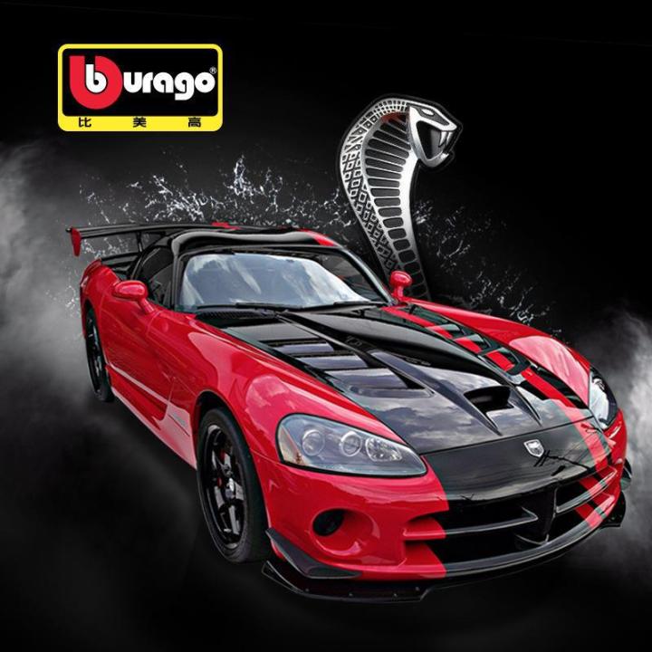 Urago 1:24 Dodge Viper SRT10 ACR Muscle Car Alloy Racing Car Model Diecast Metal Toy Sports Car ...
