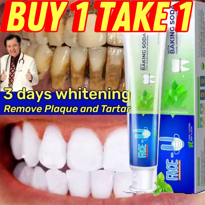 [BUY 1 TAKE 1] FACE U Japan Tech Toothpaste with Baking Soda (Fresh ...