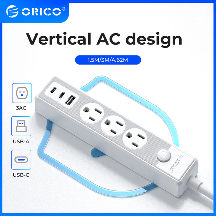 ORICO US Plug Power Strip with Overload Protection Switch Electric ...