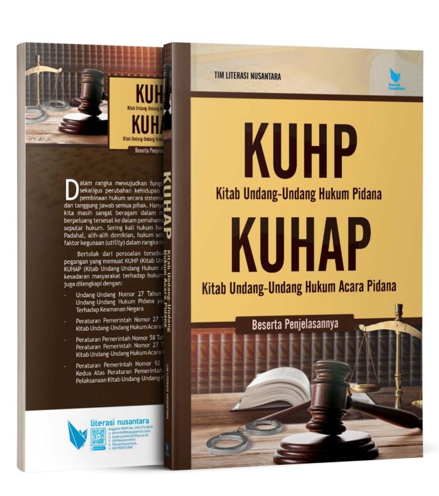 Kuhp Kitab Undang Undang Hukum Pidana And Kuhap Kitab Undang Undang Hukum Acara Pidana Beserta 