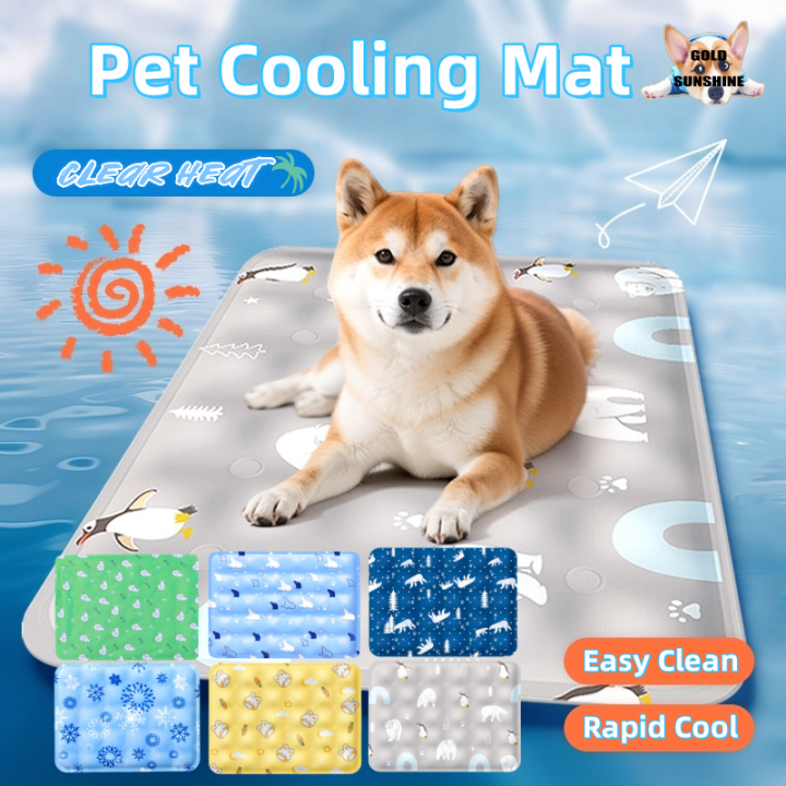 Pet Cooling Pad Ice Gel Summer Cooling Mat Waterproof Breathable Bed ...