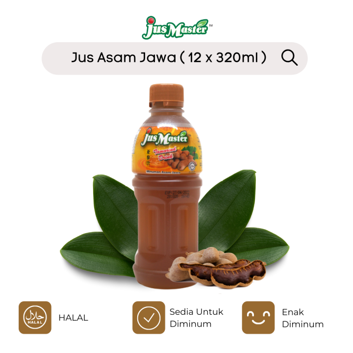 Jus Master Asam Jawa/ Tamarind Flavour Drinks (12 x 320ML) | Lazada