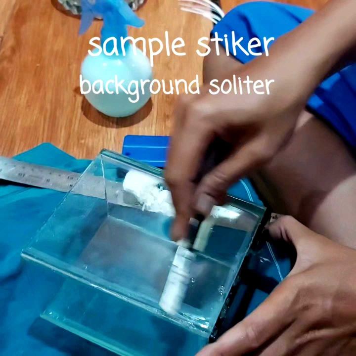 stiker background akuarium warna hitam doff stiker merk profix / DCfix ...