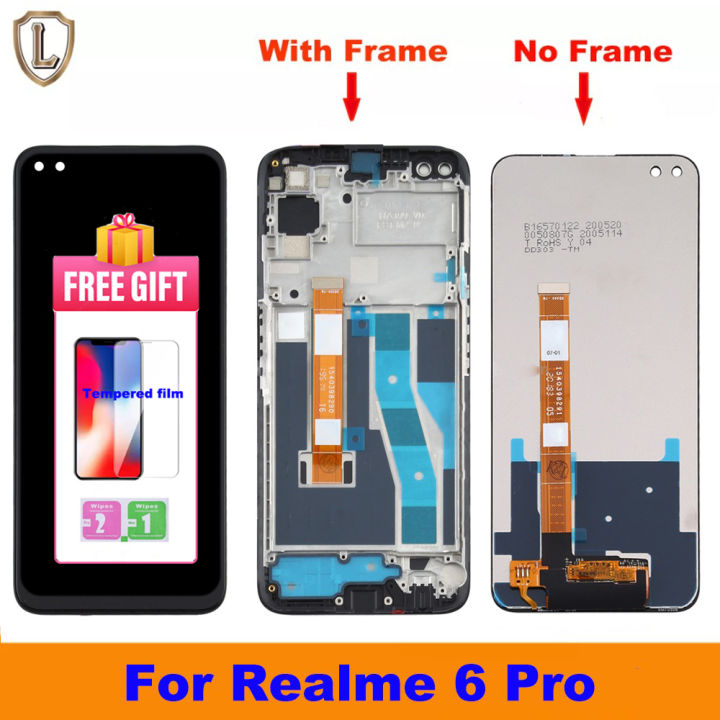 100% Tested Original LCD For Realme 6 Pro LCD Screen and Digitizer Full ...