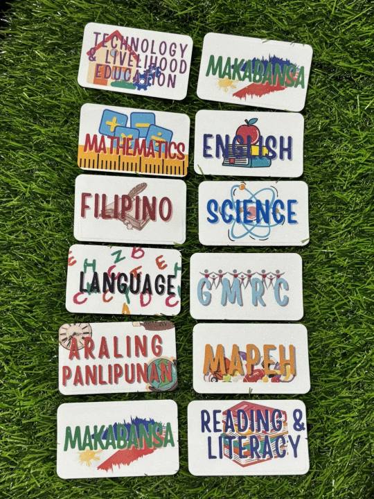 1pc Subject Label for Notebooks Subject Stickers for Students DepEd Matatag School Supplies ...