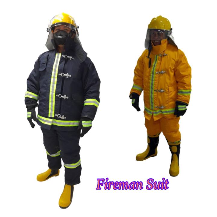 Fireman Suit Set Heavy Duty Jacket & Pants | Lazada PH