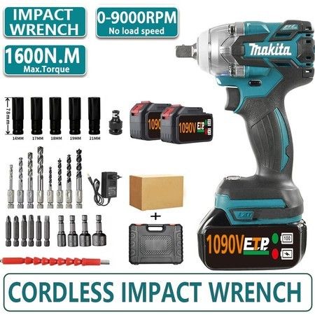Mesin Bor impact Brushless 588V 680NM Impact wrench Cordless Brushless ...