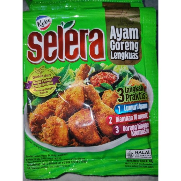 Kobe Selera Ayam Goreng Lengkuas 4 Sachet 80g | Lazada Indonesia