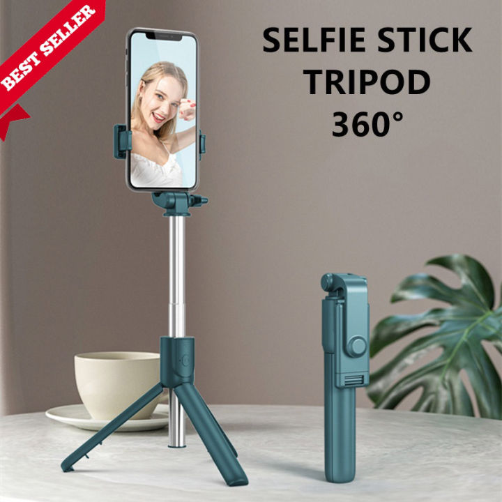 Tongsis HP Tripod 3 in 1 Remote Selfie Bluetooth R1 multifungsi panjang terbaru untuk traveling ...