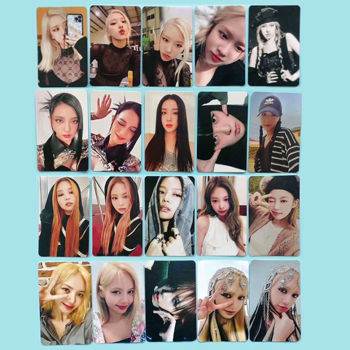 5pcs/set BLACKPINK LISA JENNIE JISOO photocards BORN PINK collection ...