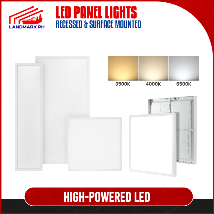 LED Panel Lights High Powered 25W, 40W, 50W, 60W Recessed / Surface ...