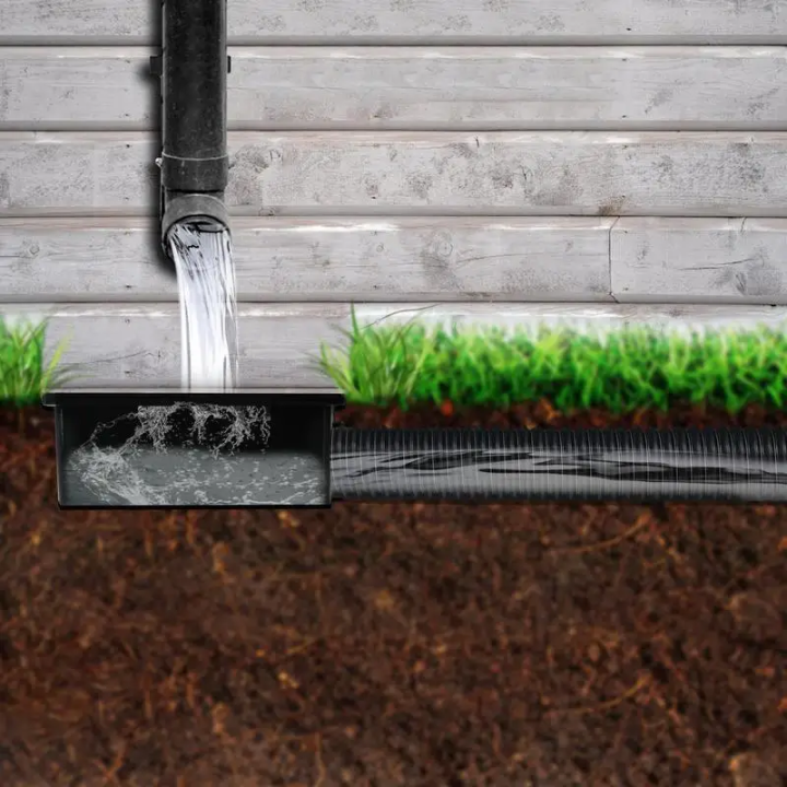 （tt tube) Gutter Downspout Extensions No Dig Flexible French Drain Pipe ...