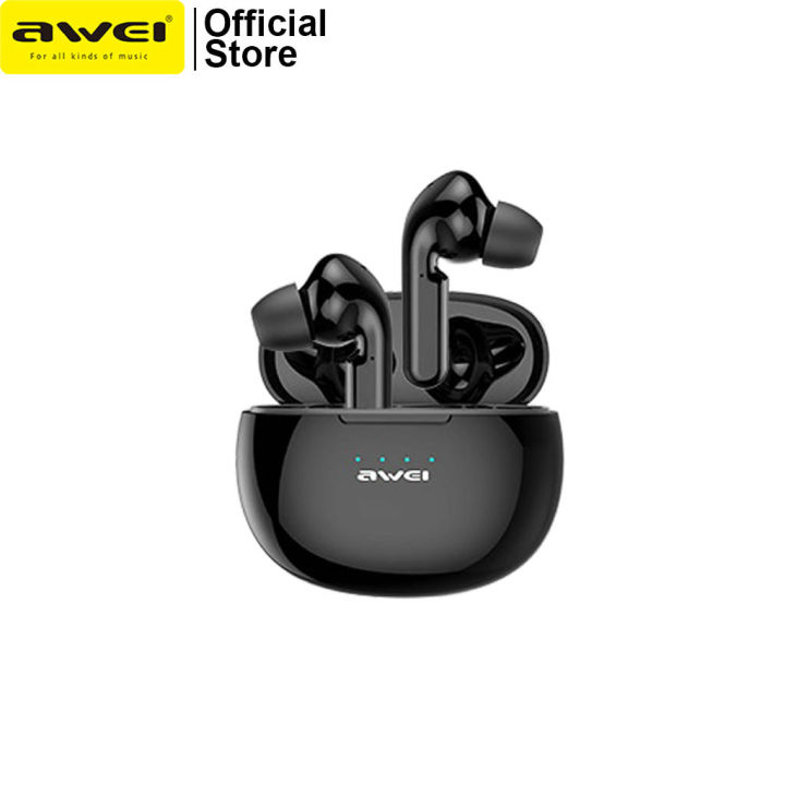 Awei T15 TWS Wireless Sports Bluetooth Earbuds with Charging Case Touch ...