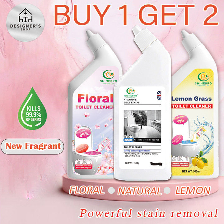 Shinepro Buy 1 Get 2 Floral . Lemon. Natural Cleaning Urine, Scale ...